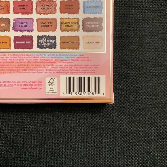 Too Faced | Makeup | New Too Faced Italian Spritz 8 Shade Eyeshadow ...